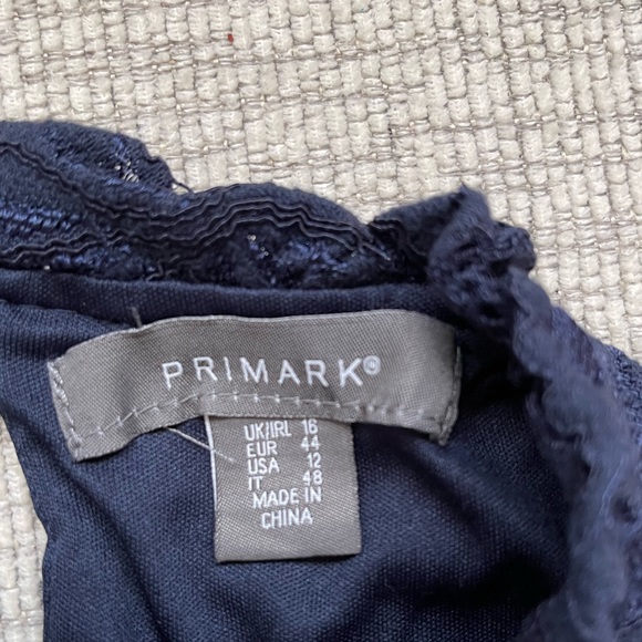 Primark | Tops | Primark Women Navy Blue Lace Blouse | Poshmark